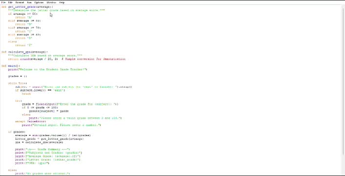Chanchal Gade on LinkedIn: #python #gradetracker #studentsuccess # ... Chanchal Gade on LinkedIn: #python #gradetracker #studentsuccess # ...