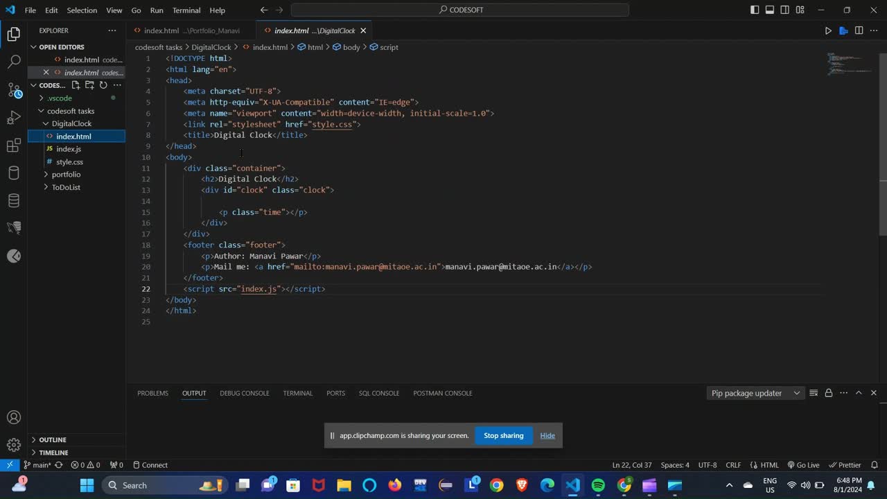 manavi pawar on LinkedIn: #internship #javascript #webdevelopment # ... manavi pawar on LinkedIn: #internship #javascript #webdevelopment # ...