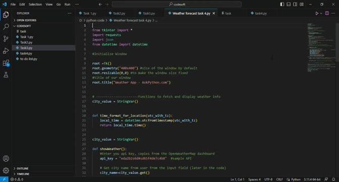 Nikhil Sharma on LinkedIn: Task 4 Wheather forecasting CodSoft Nikhil Sharma on LinkedIn: Task 4 Wheather forecasting CodSoft