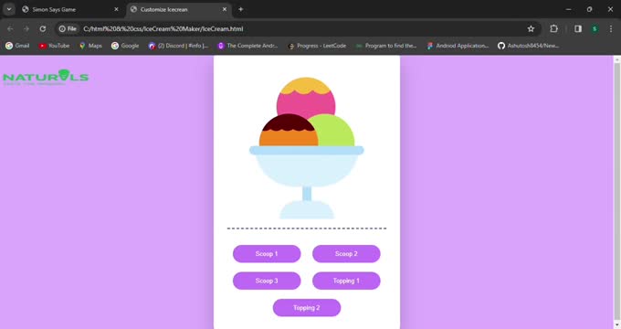My ice cream maker with HTML, CSS, and JavaScript magic | Subhojit ... My ice cream maker with HTML, CSS, and JavaScript magic | Subhojit ...