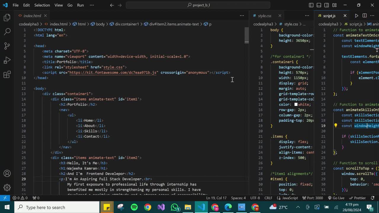 Wajeeha Kamran on LinkedIn: #webdevelopment #javascript #css #html # ... Wajeeha Kamran on LinkedIn: #webdevelopment #javascript #css #html # ...