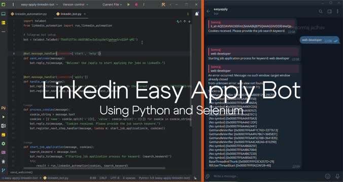 Somraj Jadhav on LinkedIn: #python #selenium #automation #telegrambot # ... Somraj Jadhav on LinkedIn: #python #selenium #automation #telegrambot # ...