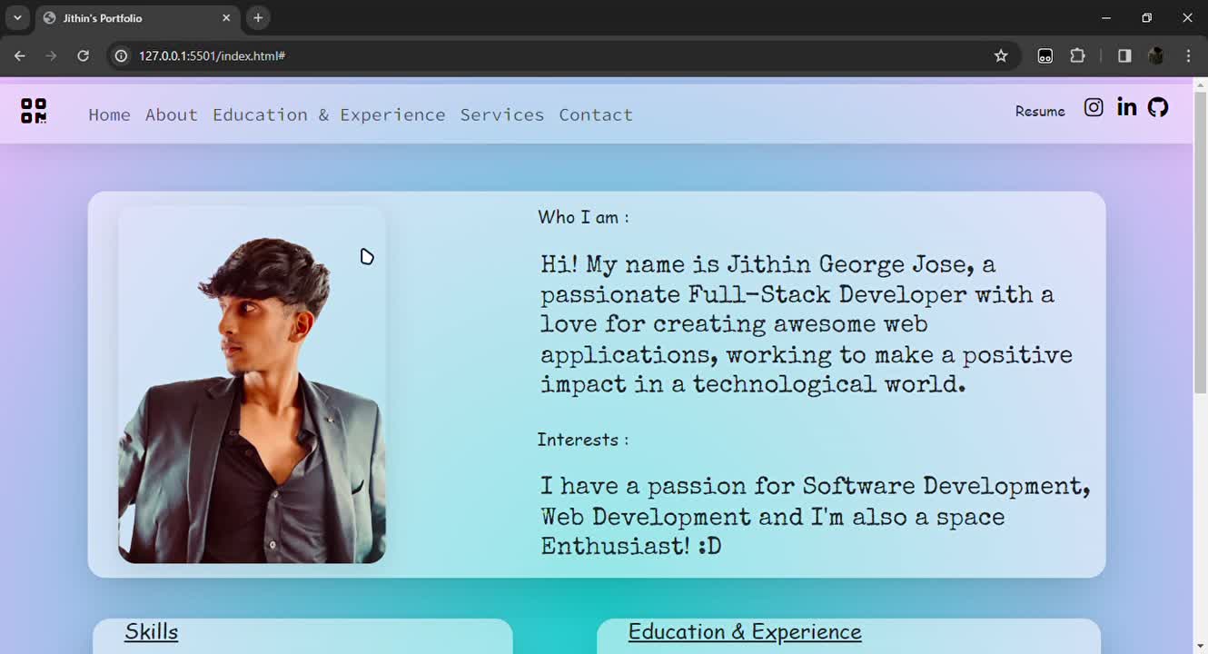 Jithin George on LinkedIn: #webdevelopment #portfolio #html #css # ... Jithin George on LinkedIn: #webdevelopment #portfolio #html #css # ...