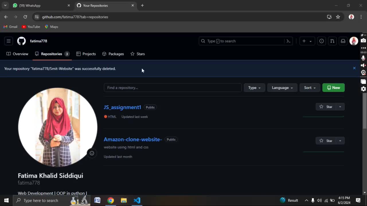 Fatima Khalid Siddqui on LinkedIn: Updating My Github-repository. Fatima Khalid Siddqui on LinkedIn: Updating My Github-repository.