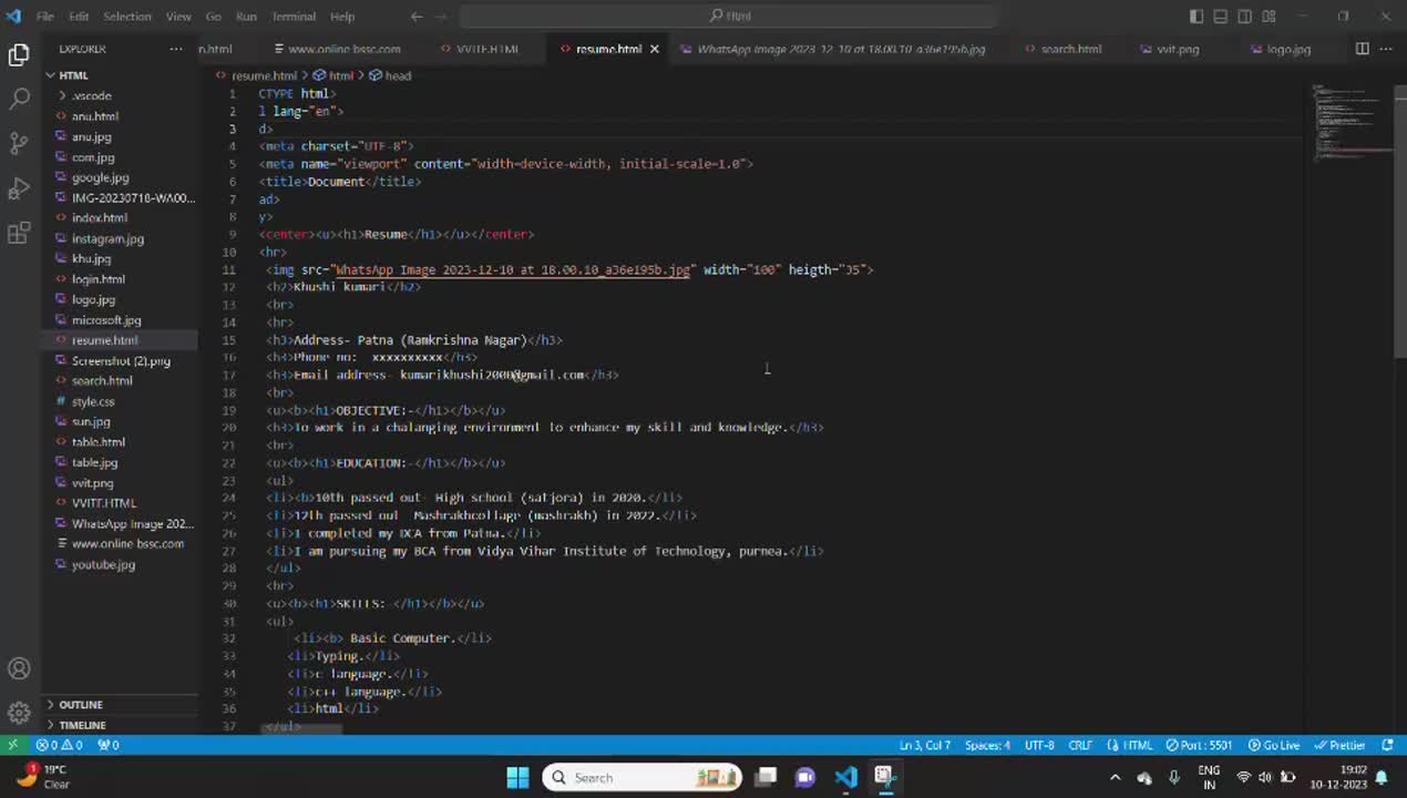 Khushi Kumari on LinkedIn: #html #webdevelopment #codi Khushi Kumari on LinkedIn: #html #webdevelopment #codi