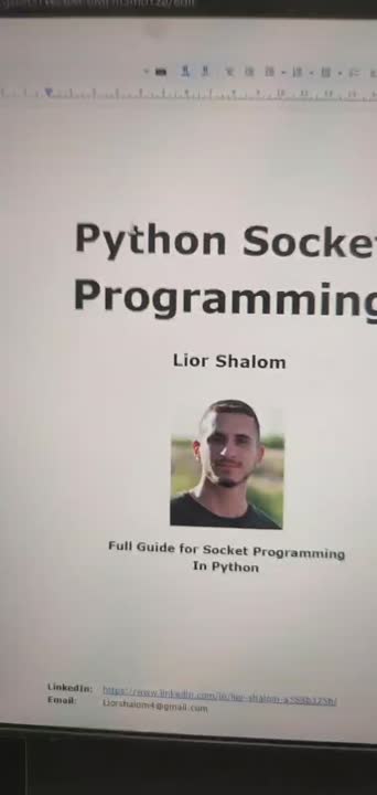 Lior Shalom 🛡️ on LinkedIn: #python #socketprogramming #networking # ... Lior Shalom 🛡️ on LinkedIn: #python #socketprogramming #networking # ...
