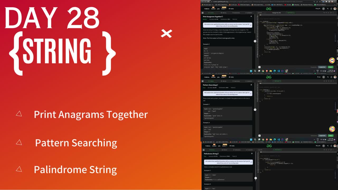 Rishi Raj Singh on LinkedIn: 🤩DAY 28 DSA CHALLENGE🤩 STRINGS Q1 ... Rishi Raj Singh on LinkedIn: 🤩DAY 28 DSA CHALLENGE🤩 STRINGS Q1 ...