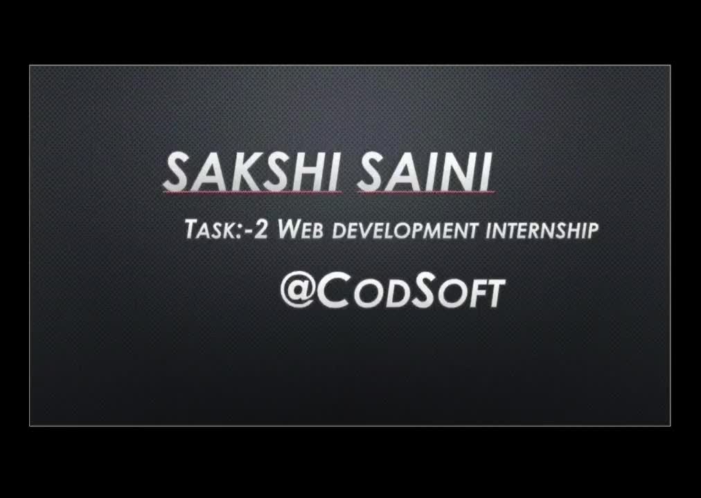 Sakshi Saini on LinkedIn: #connections #codesoft #internship # ... Sakshi Saini on LinkedIn: #connections #codesoft #internship # ...