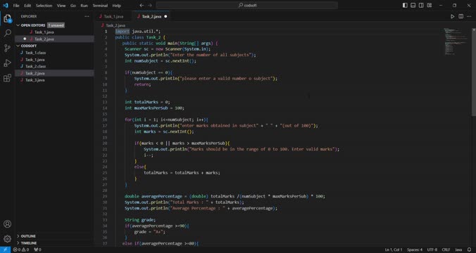 Ananya Chaurasiya on LinkedIn: #codsoft #javaprogramming #internship # ... Ananya Chaurasiya on LinkedIn: #codsoft #javaprogramming #internship # ...