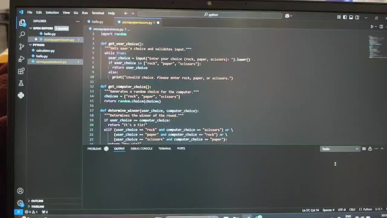 Khushi Kumari on LinkedIn: #python #gamedevelopment #rockpaperscissors ... Khushi Kumari on LinkedIn: #python #gamedevelopment #rockpaperscissors ...