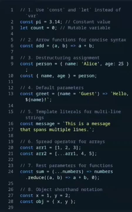 Theodora Darko on LinkedIn: #javascript #coding #es6 #webdevelopment # ... Theodora Darko on LinkedIn: #javascript #coding #es6 #webdevelopment # ...