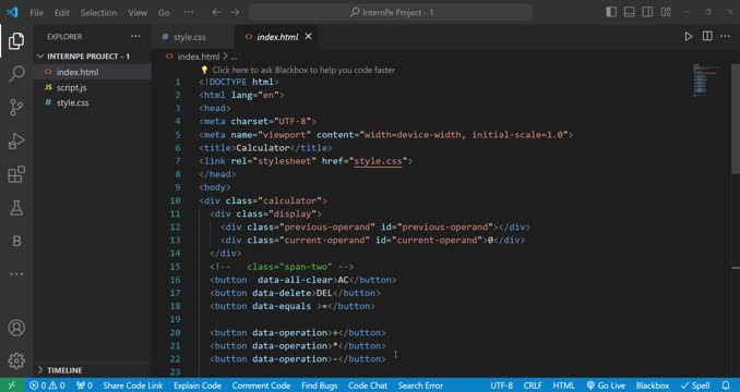 Ayush Chouhan on LinkedIn: #project1 #calculatorchallenge # ... Ayush Chouhan on LinkedIn: #project1 #calculatorchallenge # ...