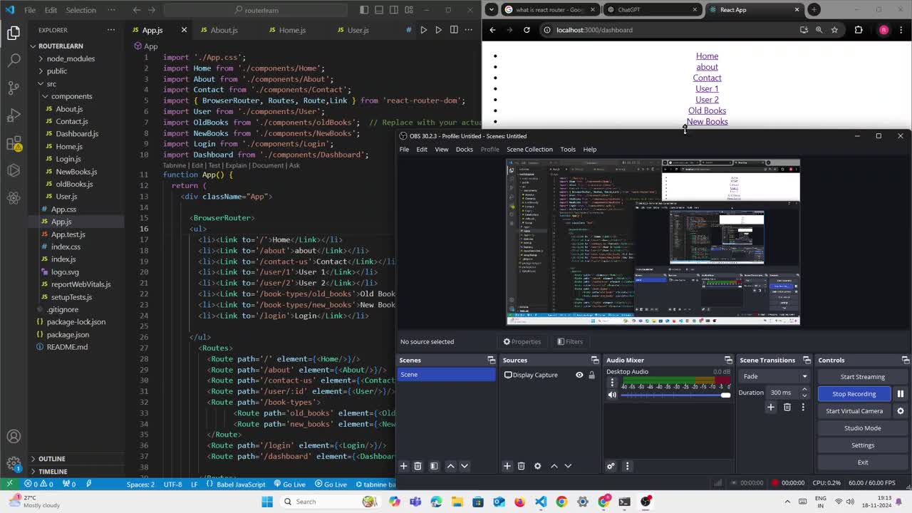 Rahul B on LinkedIn: #reactrouter #dynamicwebapps #javascript # ... Rahul B on LinkedIn: #reactrouter #dynamicwebapps #javascript # ...