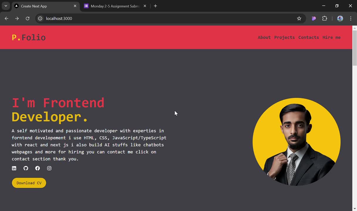 Vikram S. on LinkedIn: #assignment05 #monday2to5 #nextjs #tailwindcss # ... Vikram S. on LinkedIn: #assignment05 #monday2to5 #nextjs #tailwindcss # ...