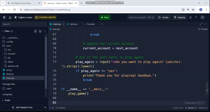 Sakshi Aghav on LinkedIn: #day13ofmypythonprojects #python #coding # ... Sakshi Aghav on LinkedIn: #day13ofmypythonprojects #python #coding # ...