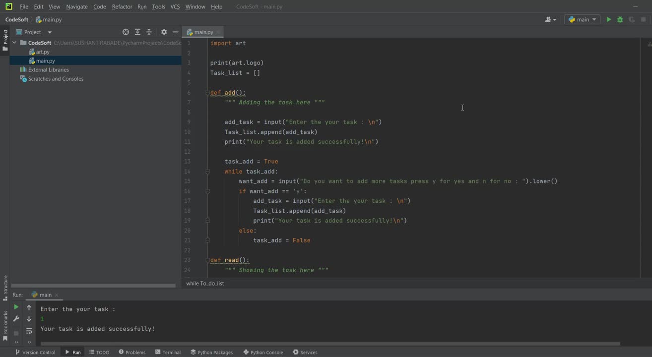 Sushant Rabade on LinkedIn: #codsoft #internship2023 #pythonprogramming Sushant Rabade on LinkedIn: #codsoft #internship2023 #pythonprogramming