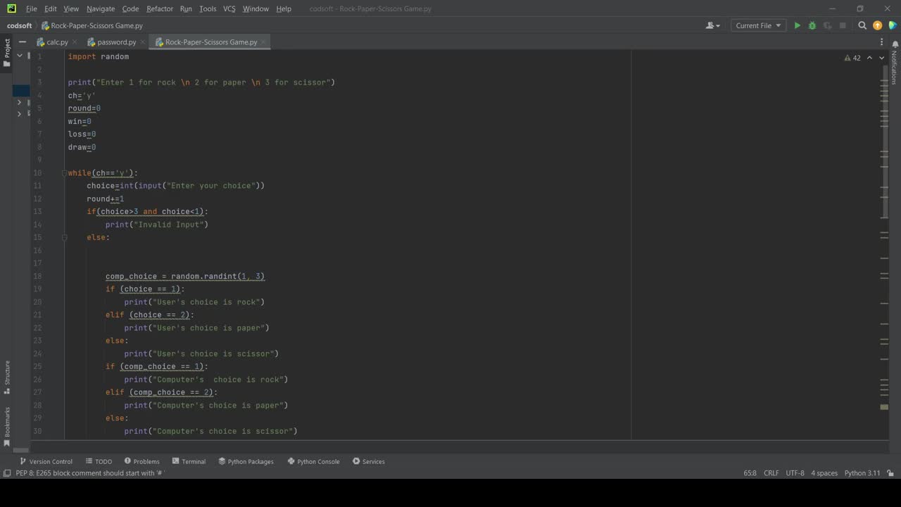 Vishesh Arora on LinkedIn: #codsoft #pythonprogramming #internship Vishesh Arora on LinkedIn: #codsoft #pythonprogramming #internship