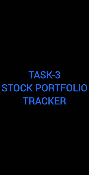 Introducing My Stock Portfolio Tracker for CodeAlpha | Aneeba Zafar ... Introducing My Stock Portfolio Tracker for CodeAlpha | Aneeba Zafar ...
