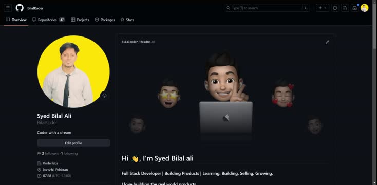 Syed Bilal Ali on LinkedIn: #githubprofile #revamp #codingjourney # ... Syed Bilal Ali on LinkedIn: #githubprofile #revamp #codingjourney # ...