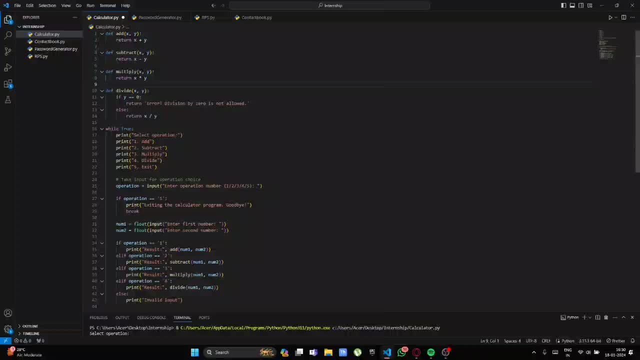 Abhishek Mhaske on LinkedIn: #pythonprogramming #python #calculator Abhishek Mhaske on LinkedIn: #pythonprogramming #python #calculator