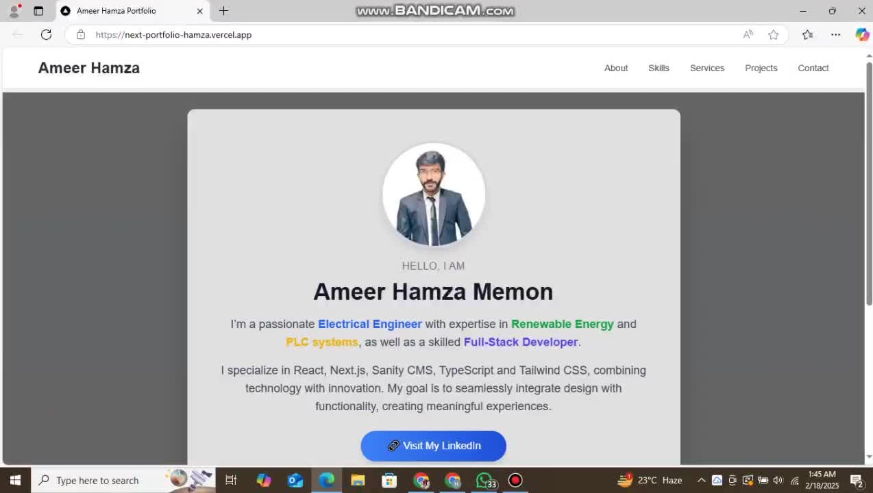 Ameer Hamza on LinkedIn: #portfolio #nextjs #typescript #tailwindcss # ... Ameer Hamza on LinkedIn: #portfolio #nextjs #typescript #tailwindcss # ...