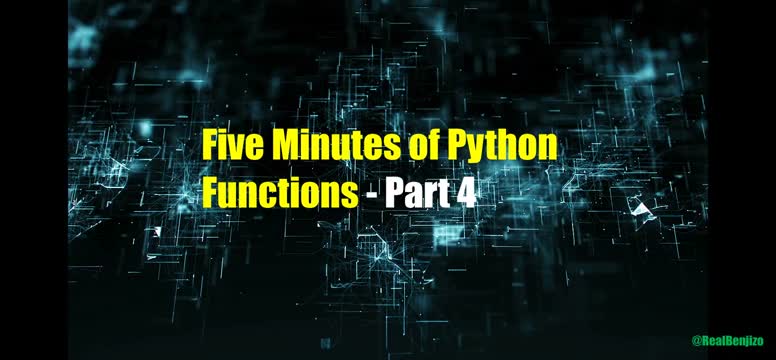 Benjamin Bennett Alexander on LinkedIn: Python tutorial Five minutes of ... Benjamin Bennett Alexander on LinkedIn: Python tutorial Five minutes of ...