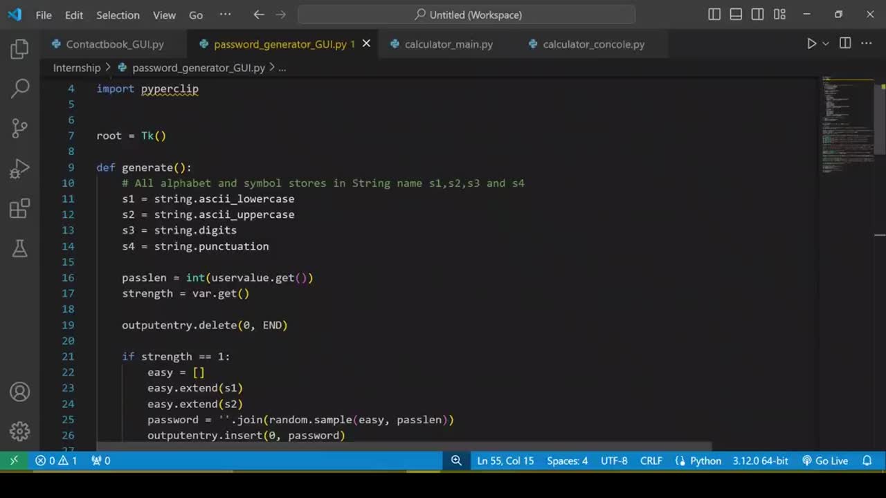 Rishabh Chauhan on LinkedIn: #python #passwordgenerator #internship Rishabh Chauhan on LinkedIn: #python #passwordgenerator #internship