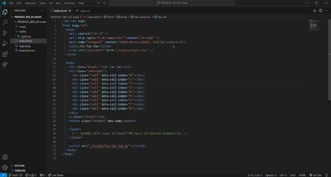 #webdev #html #css #javascript #prodigyintern #tictactoe # ... #webdev #html #css #javascript #prodigyintern #tictactoe # ...