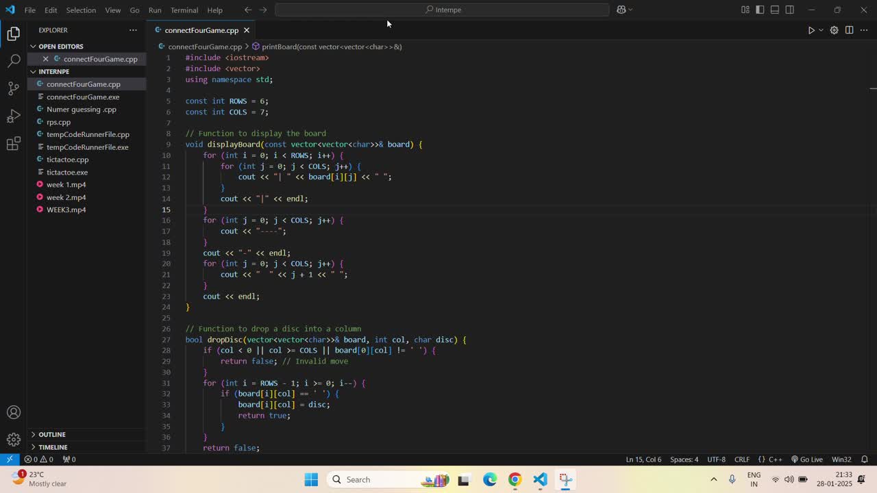 #cplusplus #gamedevelopment #internship #internpe | Rohan Thakre #cplusplus #gamedevelopment #internship #internpe | Rohan Thakre