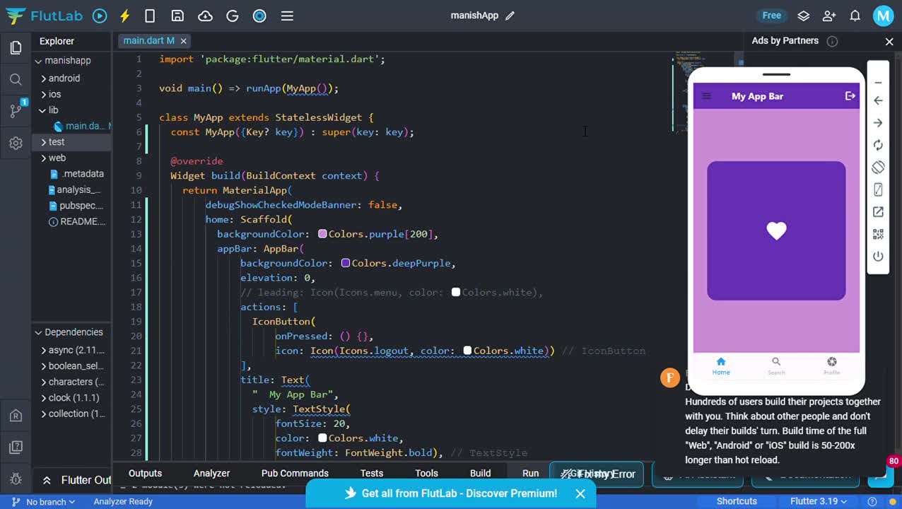 Manish Kushwah on LinkedIn: #day3 #flutter #code #100daysofcode Manish Kushwah on LinkedIn: #day3 #flutter #code #100daysofcode