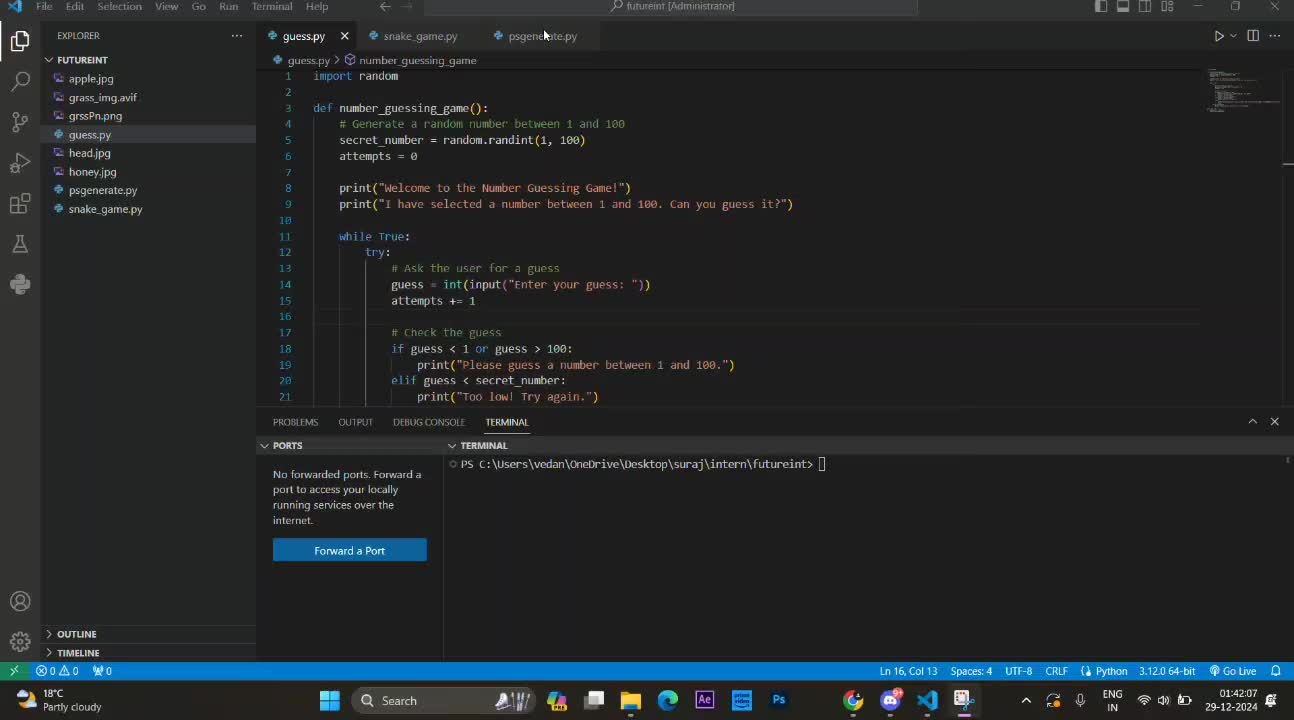 Suraj Sharma on LinkedIn: #python #futureintern #cognifyz # ... Suraj Sharma on LinkedIn: #python #futureintern #cognifyz # ...