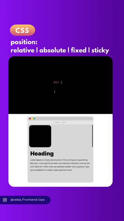 Muhammad Junaid on LinkedIn: #css #css3 #csspositions #csstricks # ... Muhammad Junaid on LinkedIn: #css #css3 #csspositions #csstricks # ...