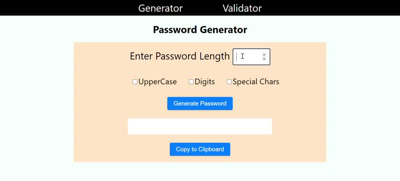 Developed a password generator and validator app with React | Aparna ... Developed a password generator and validator app with React | Aparna ...