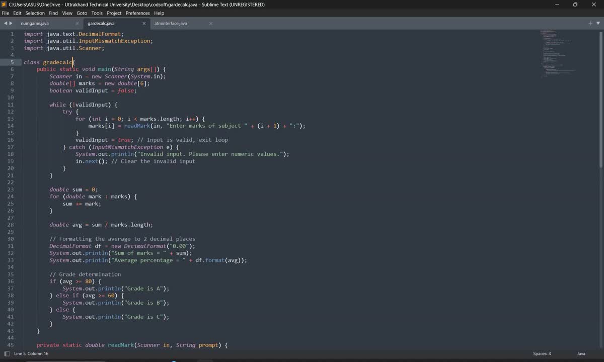 Sudip Lal on LinkedIn: #codsoft #java #javaprogramming #programming Sudip Lal on LinkedIn: #codsoft #java #javaprogramming #programming
