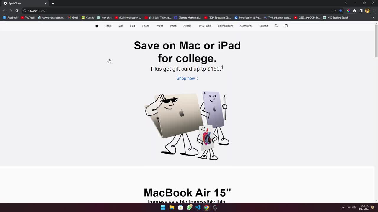 Muhammad Shahzeel on LinkedIn: cloned apple website using html and css ... Muhammad Shahzeel on LinkedIn: cloned apple website using html and css ...