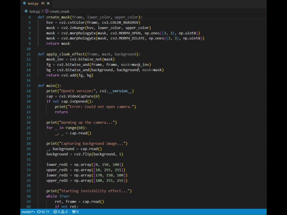 #codingmagic #python #opencv #invisibilitycloak #sundayfunday # ... #codingmagic #python #opencv #invisibilitycloak #sundayfunday # ...