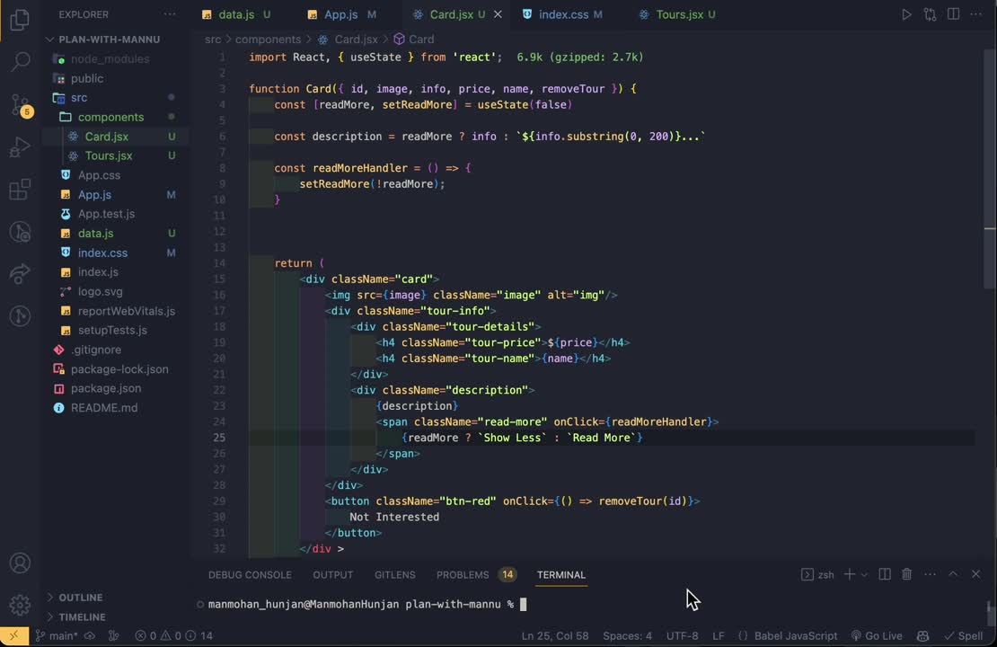 Manmohan H. on LinkedIn: #react #webdev #travelapp #codingjourney Manmohan H. on LinkedIn: #react #webdev #travelapp #codingjourney