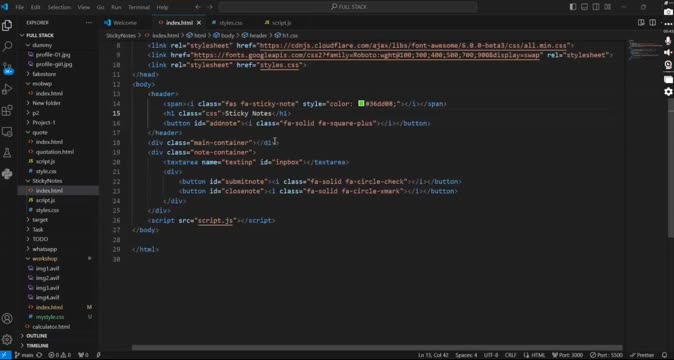Neeruganti Sandeep Kumar on LinkedIn: sticky note by using javascript Neeruganti Sandeep Kumar on LinkedIn: sticky note by using javascript