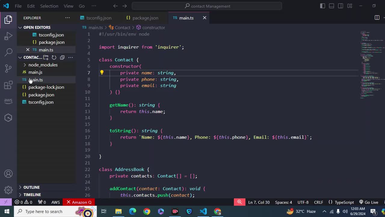 Designing a Contact Management System with TypeScript | Iqra Naz posted ... Designing a Contact Management System with TypeScript | Iqra Naz posted ...