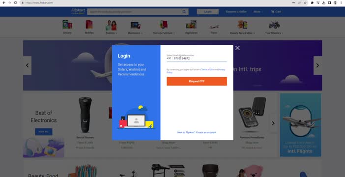 Flipkart Login with OTP unavailable. Please contact customer care ... Flipkart Login with OTP unavailable. Please contact customer care ...