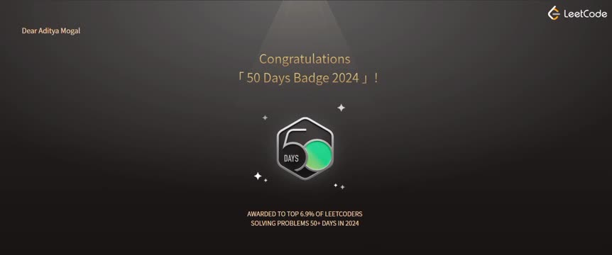 Aditya Mogal on LinkedIn: #leetcode #milestone #problemsolving # ... Aditya Mogal on LinkedIn: #leetcode #milestone #problemsolving # ...