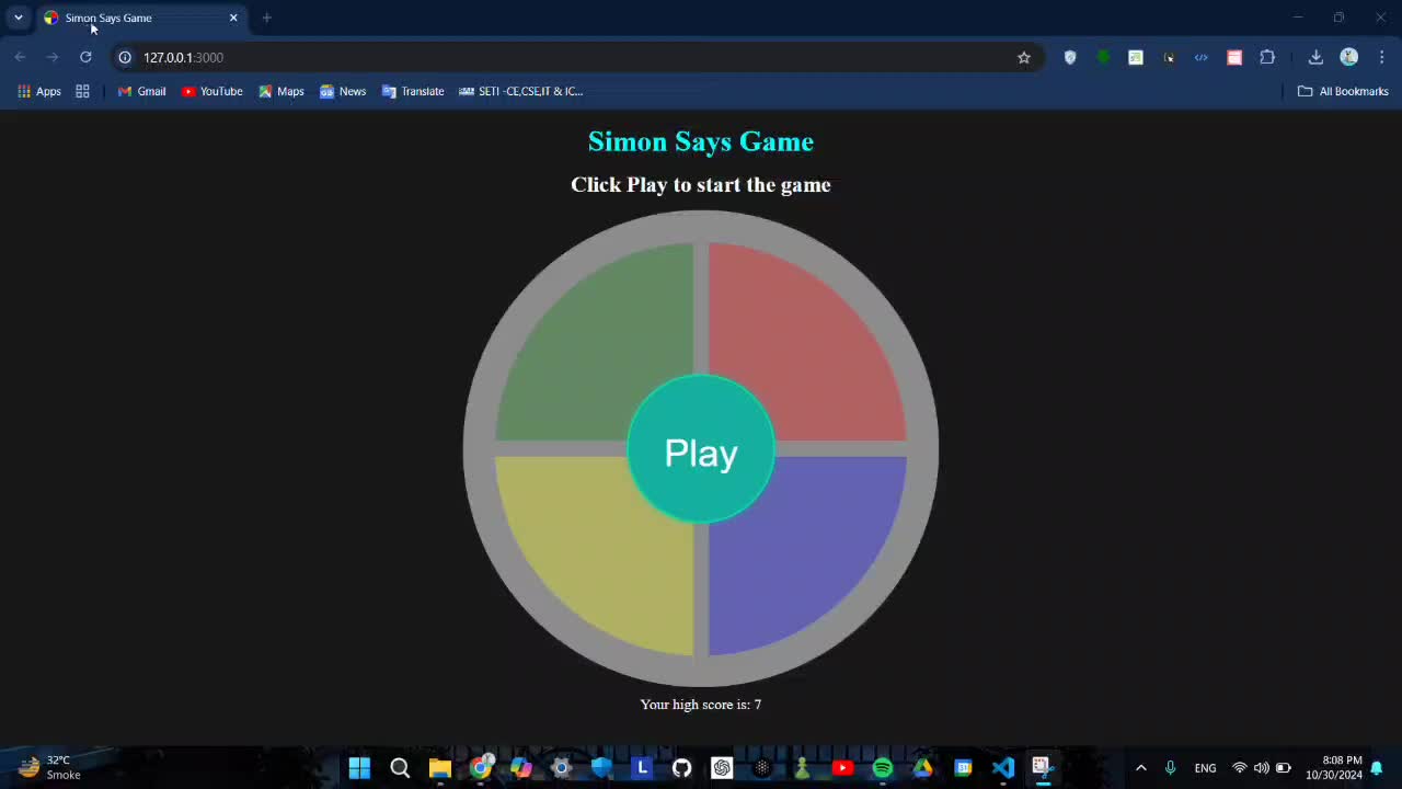 Parth Dabhi on LinkedIn: #100daysofcode #javascript #simonsaysgame # ... Parth Dabhi on LinkedIn: #100daysofcode #javascript #simonsaysgame # ...