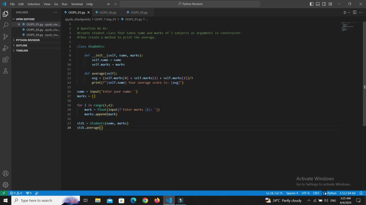 Shafaq Aslam on LinkedIn: #Day_22 #python_journey #Oop01 🚀🐍 Exciting ... Shafaq Aslam on LinkedIn: #Day_22 #python_journey #Oop01 🚀🐍 Exciting ...
