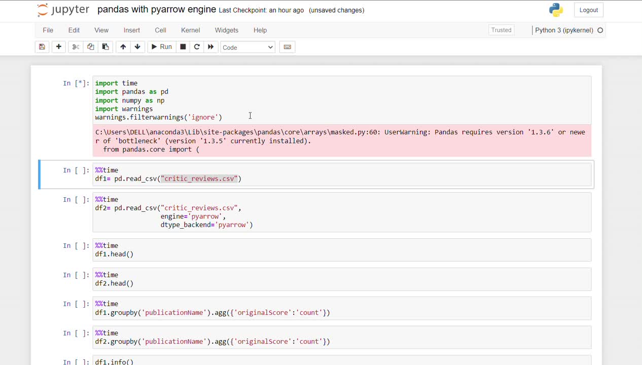 Boost Data Processing with Pandas 2.0 and PyArrow | PRANAV SHARMA ... Boost Data Processing with Pandas 2.0 and PyArrow | PRANAV SHARMA ...