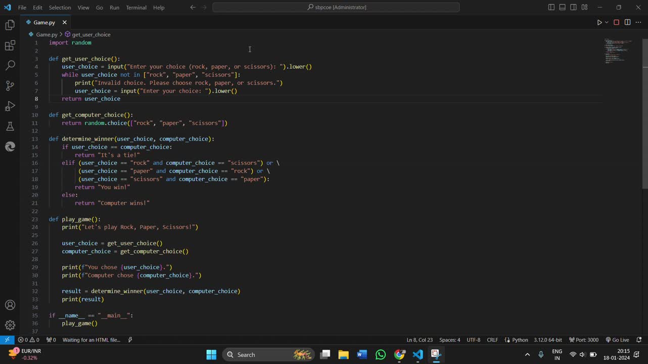 Saurabh Dole on LinkedIn: #python #codingfun #programmingproject # ... Saurabh Dole on LinkedIn: #python #codingfun #programmingproject # ...
