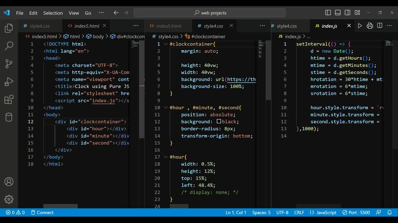 Jyoti Dwivedi on LinkedIn: clock using javascript, HTML Jyoti Dwivedi on LinkedIn: clock using javascript, HTML