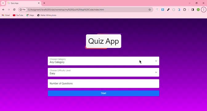 basmalah mohammed on LinkedIn: My Project Responsive: Quiz App Using ... basmalah mohammed on LinkedIn: My Project Responsive: Quiz App Using ...
