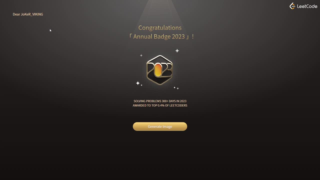 Pratham Vasani on LinkedIn: #leetcode #annualbadge #annualbadge2023 ... Pratham Vasani on LinkedIn: #leetcode #annualbadge #annualbadge2023 ...