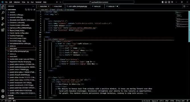 Ayesha Adil Abbasi on LinkedIn: #webdev #codingproject #coffeeshop Ayesha Adil Abbasi on LinkedIn: #webdev #codingproject #coffeeshop