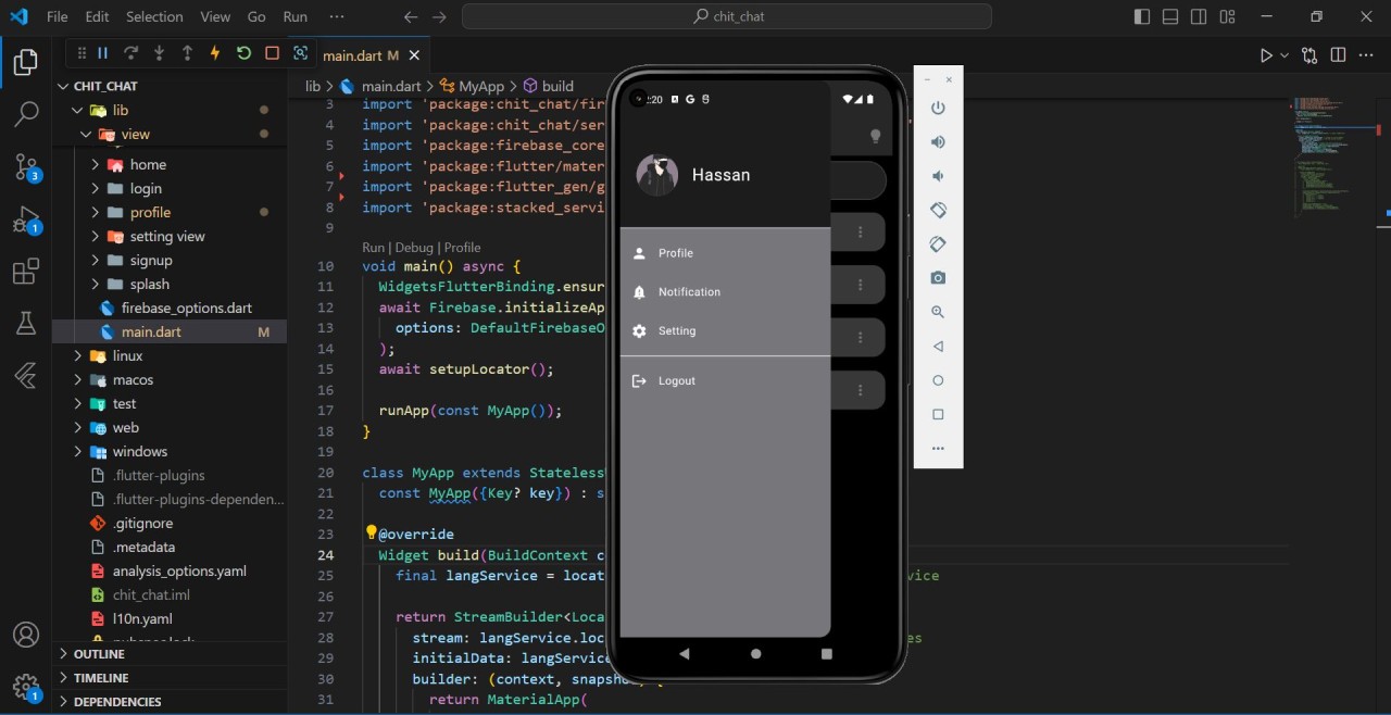 Syed Hassan Raza on LinkedIn: #chitchatapp #flutter #firebase # ... Syed Hassan Raza on LinkedIn: #chitchatapp #flutter #firebase # ...